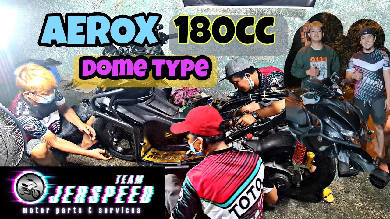 AEROX 180CC DOME TYPE PISTON BUILD | PARTS AND DISCUSSION | FT. TEAM ...