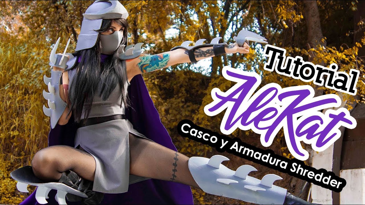 DIY TUTORIAL MI PRIMER ARMADURA DESTRUCTOR FEMALE SHREDDER HELMET ARMOR ...