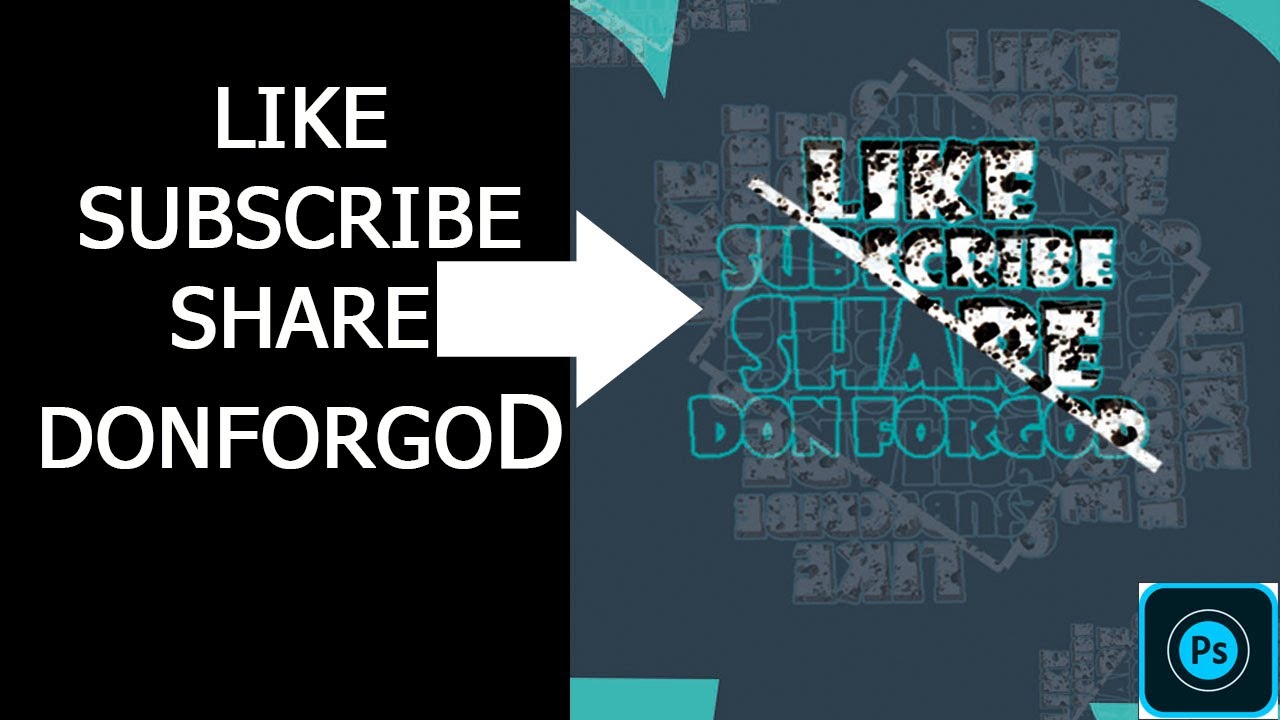 Text Design In Adobe Photoshop Tutorial - YouTube