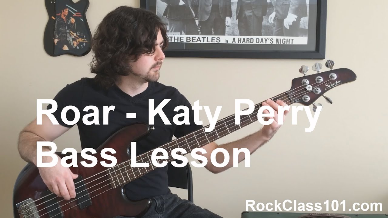 'Roar' - Katy Perry - Bass Lesson - YouTube