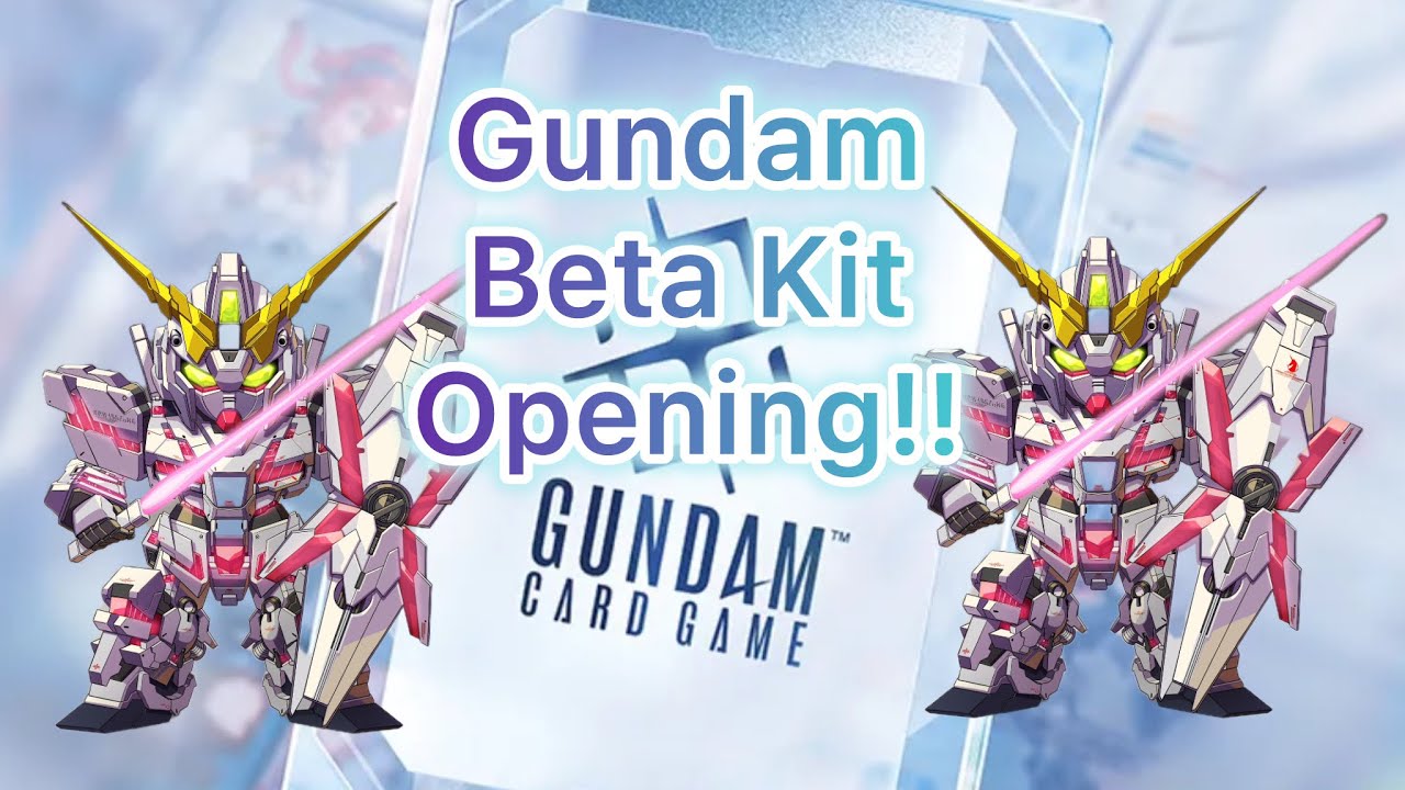 Gundam Beta Kit Opening!!! (Deploy and open all units!!) - YouTube