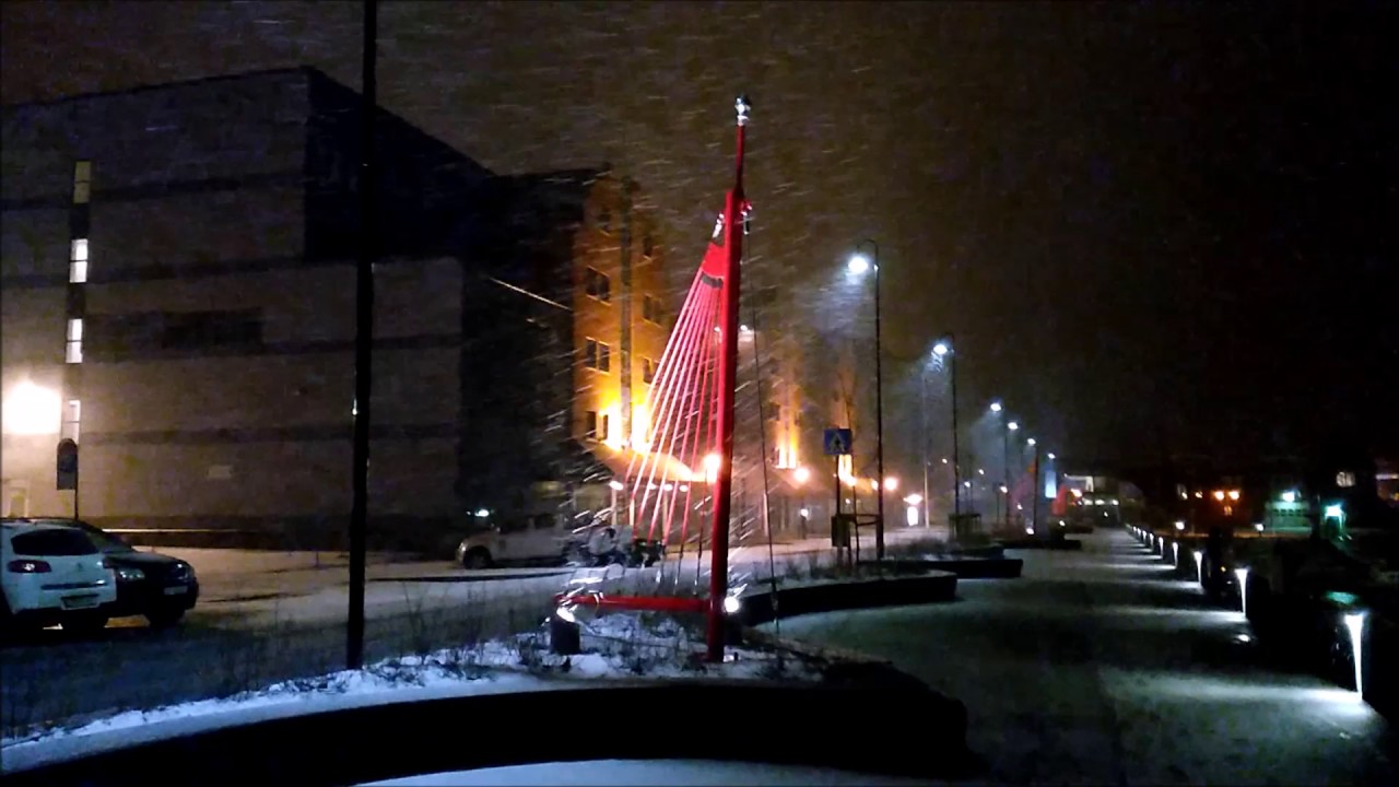April night Arctic snow in Bodø, Norway- 18/04/2017 - YouTube