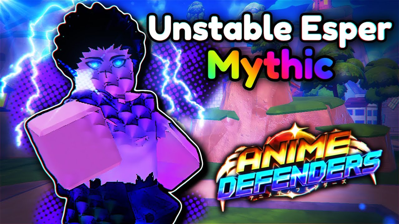 Mythical Unit Unstable Esper Showcase In Anime Defenders Roblox! - YouTube