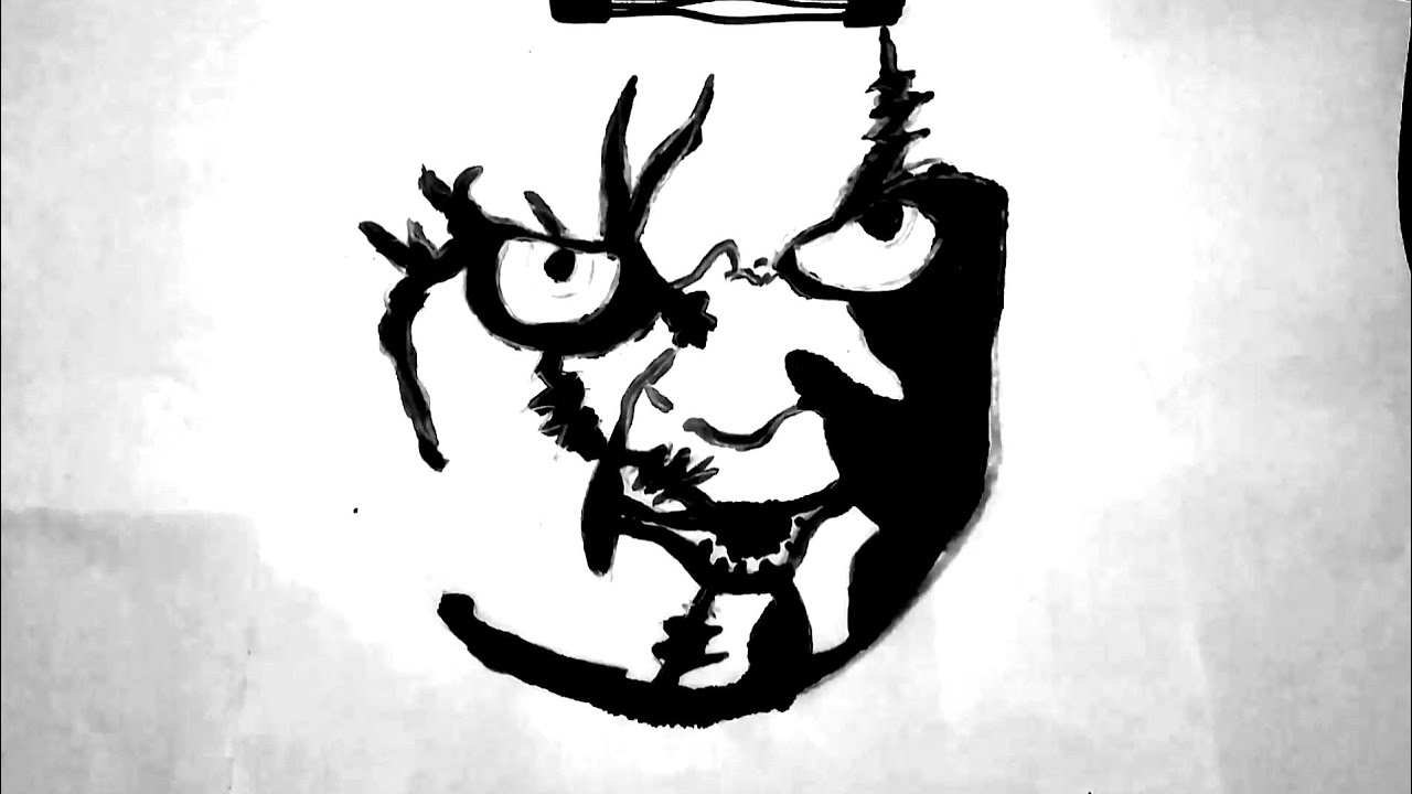 Chucky simple painting video - YouTube