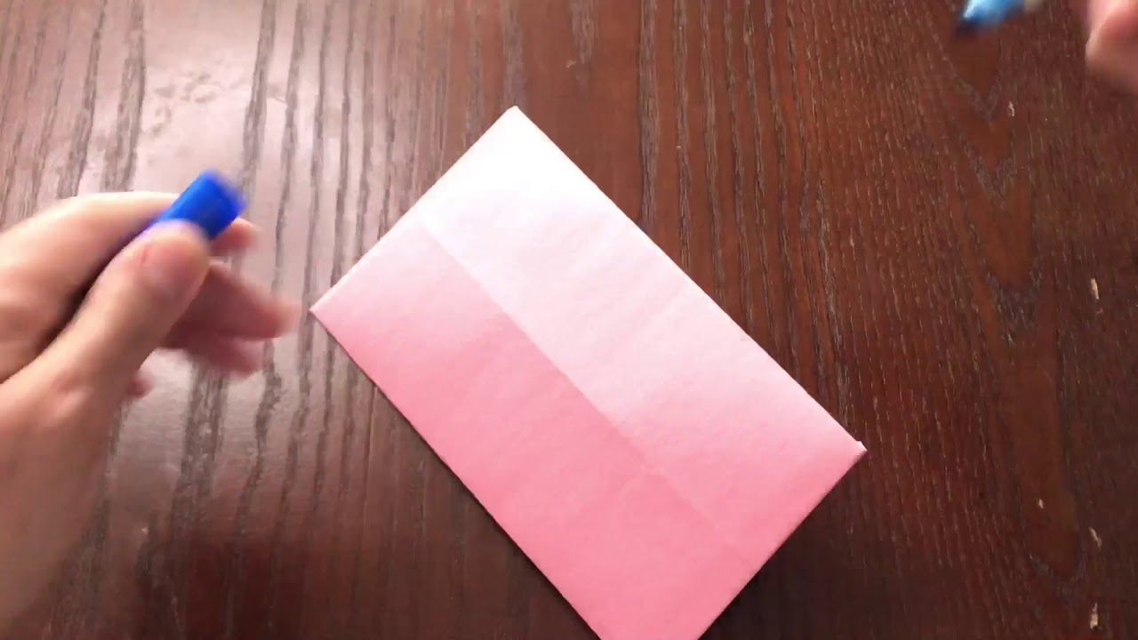 DIY Surprise message envelope card|| pull tab origami envelope - YouTube