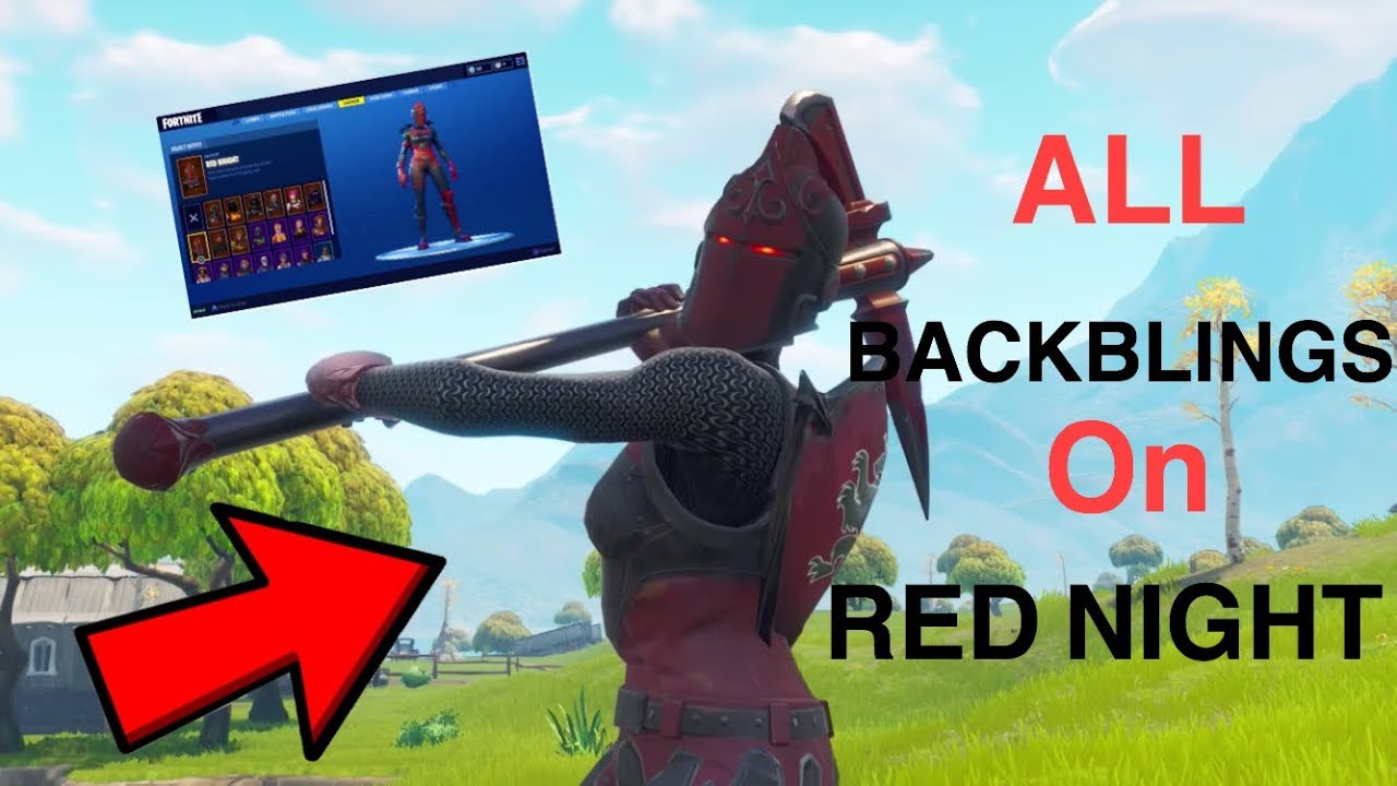 ALL BACKBLINGS ON RED KNIGHT - YouTube