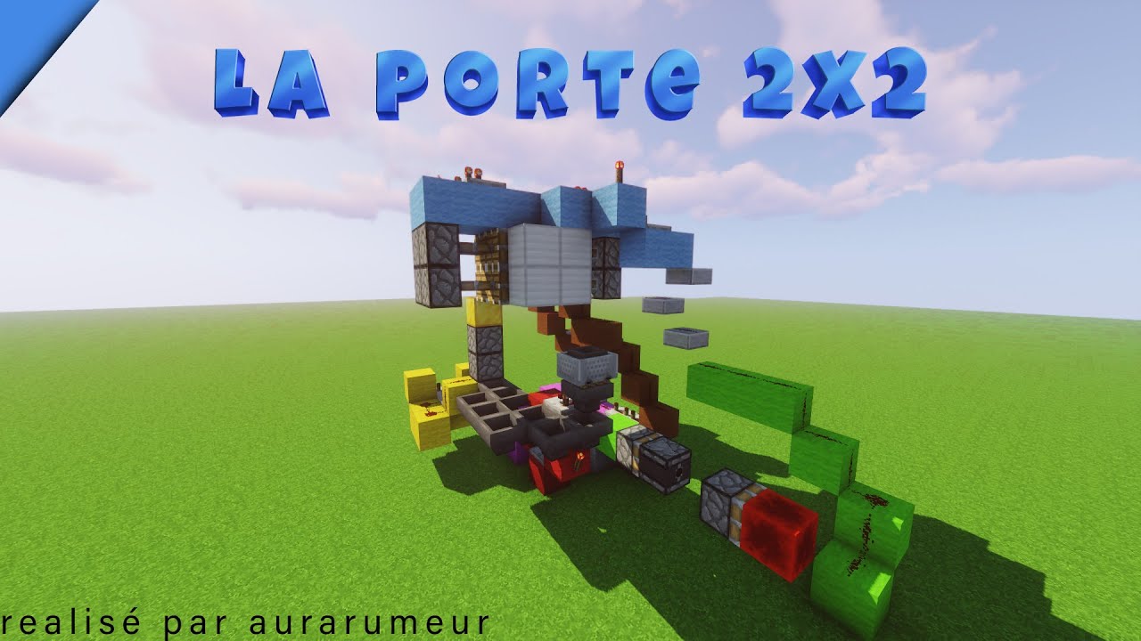 La Porte 2x2 secrète (Minecraft Redstone) - YouTube