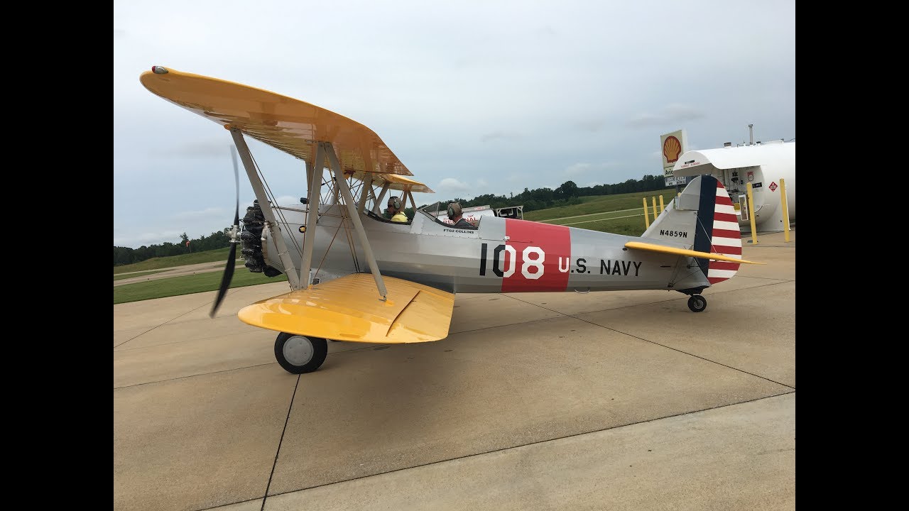 PT17 Stearman landing lessons - YouTube