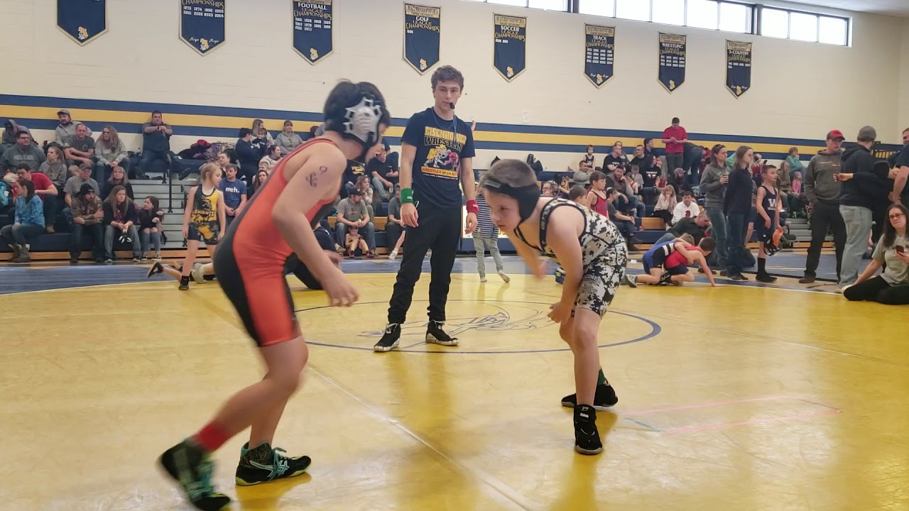 Tyler Ostrander wrestling match #2 01/26/2020 - YouTube