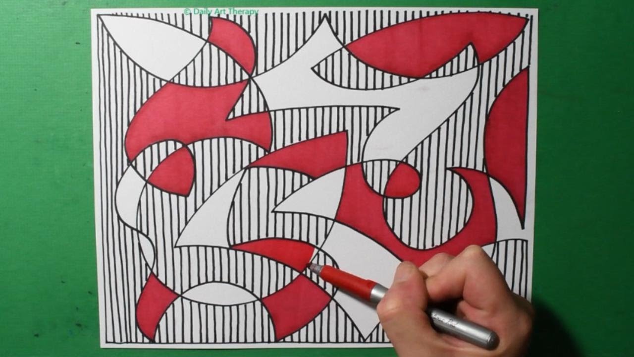 Intuitive Drawing #51 / Soothing Abstract Pattern / Modern / Soul ...