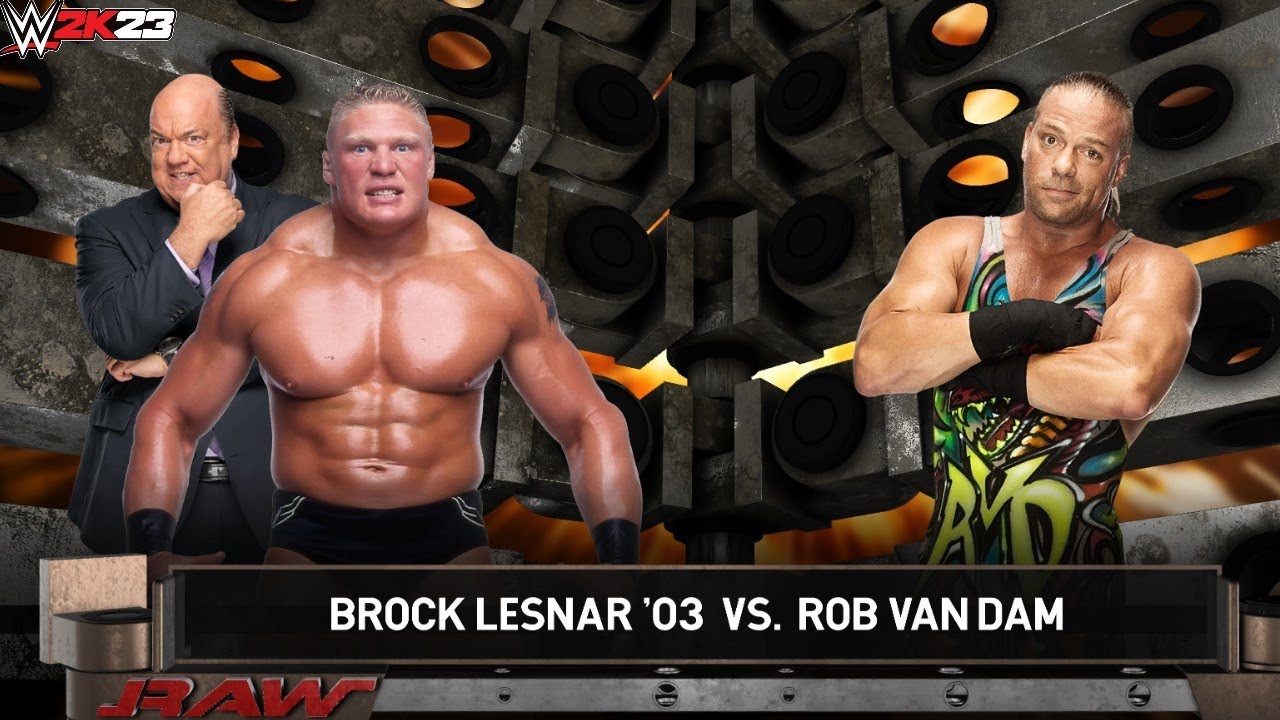 Full Match - Brock Lesnar '03 vs. Rob Van Dam: Raw|WWE 2K23 - YouTube