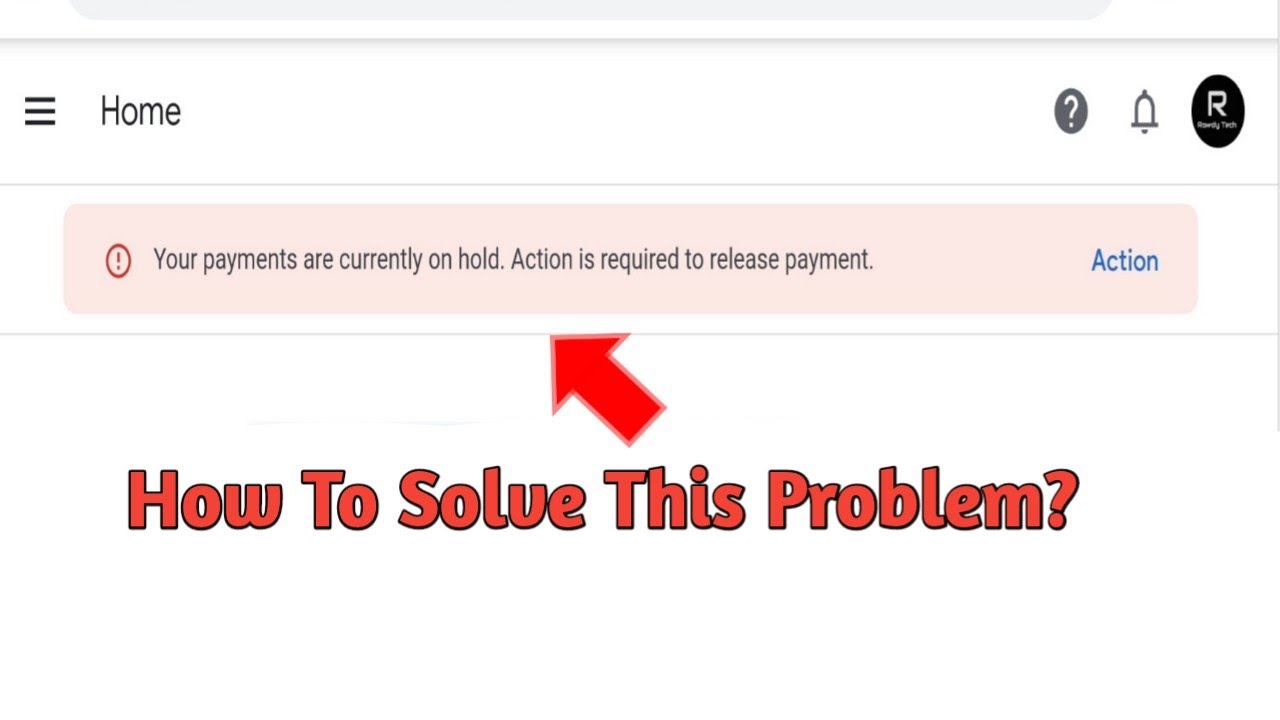 Your payments are currently on hold| Action is required to release ...