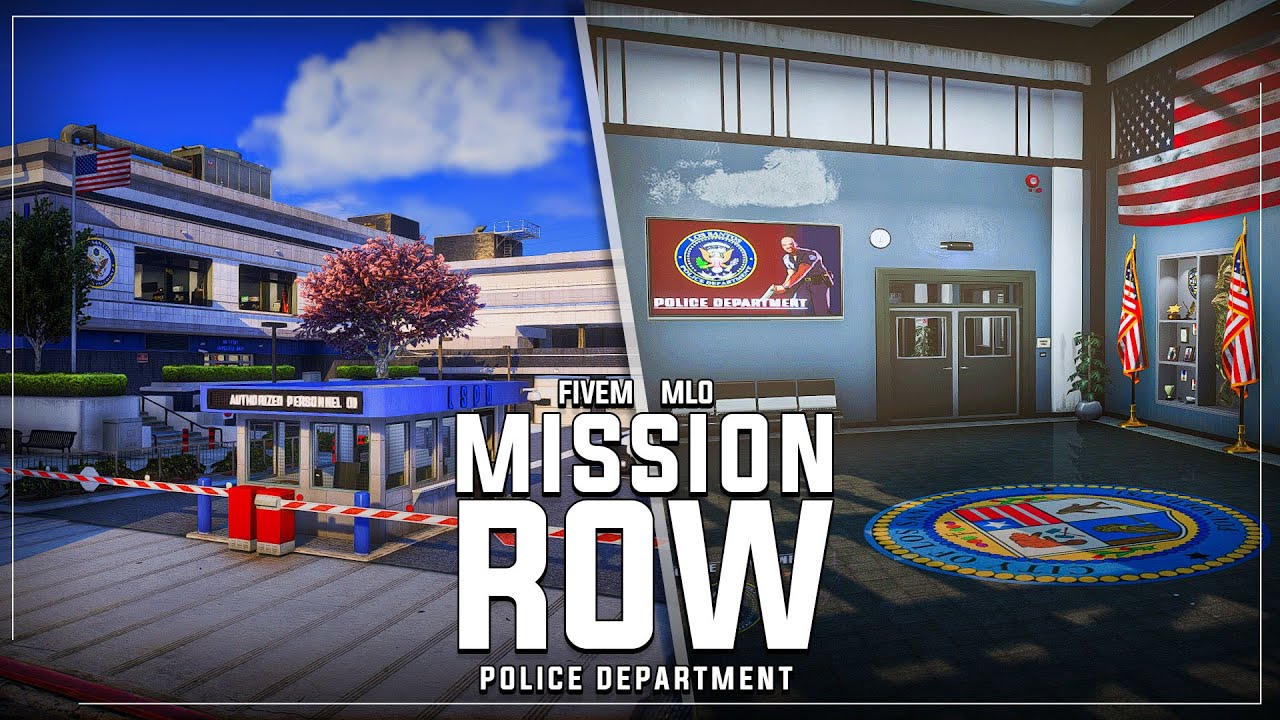 GTA 5 Fivem Maps | Mission Row Police Department | MLO Interior - YouTube