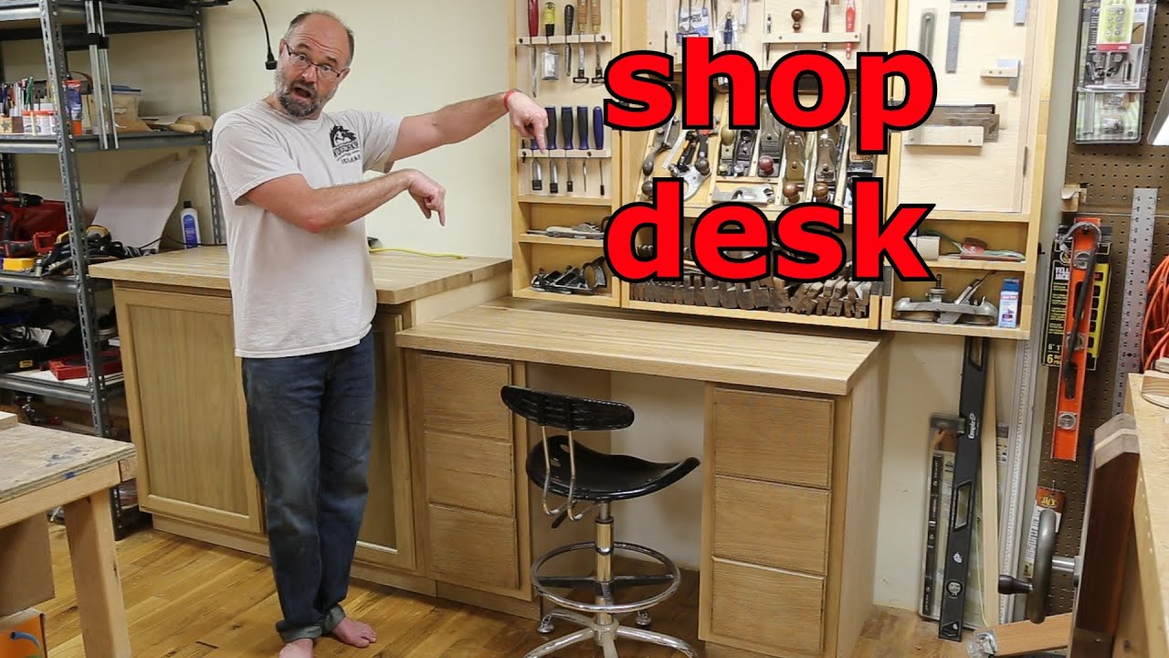 Making a shop desk - YouTube