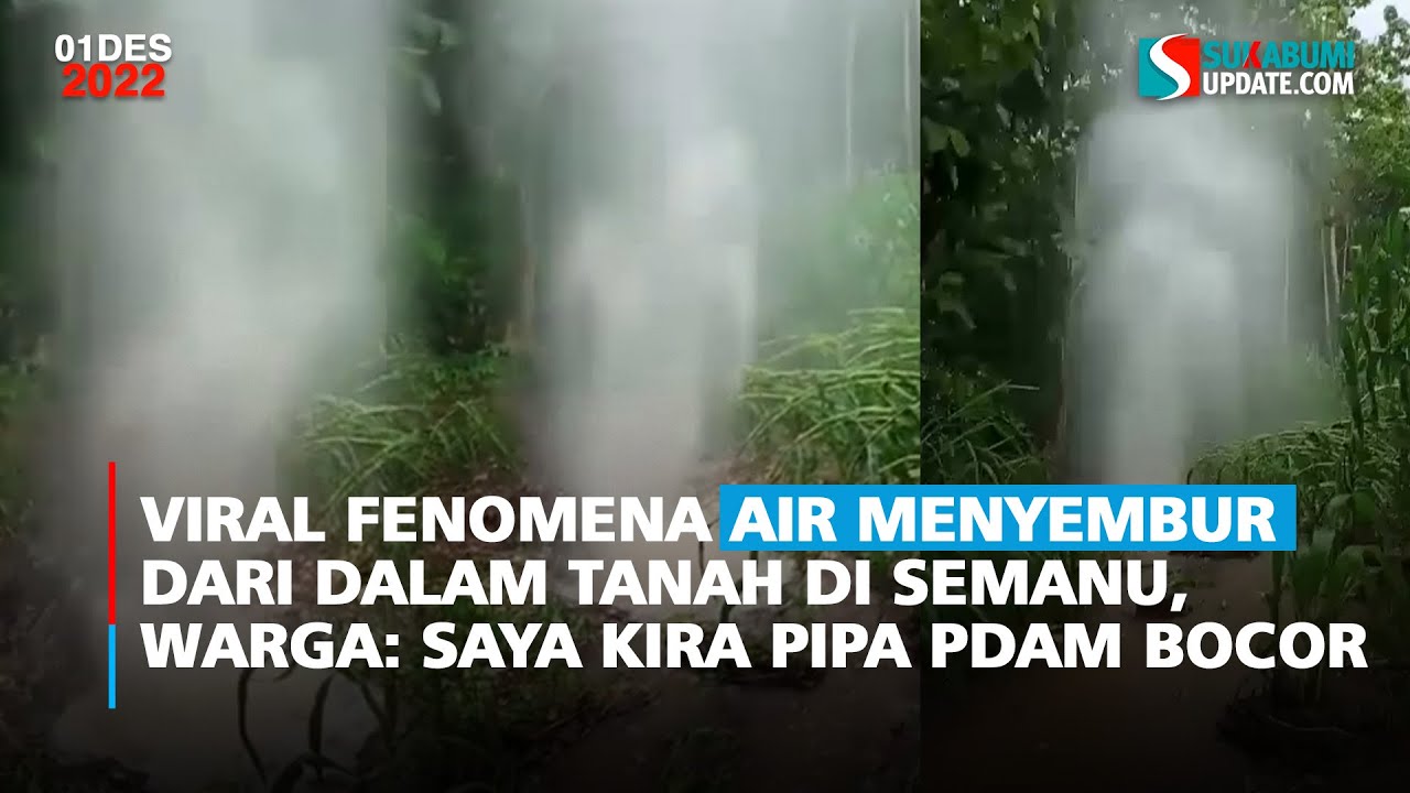 Viral Fenomena Air Menyembur dari Dalam Tanah di Semanu, Warga: Saya ...