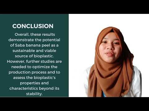 THE PEEL DEAL : ASSESSING THE FEASIBILITY OF SABA BANANA PEEL AS A SUSTAINABLE BIOPLASTIC ...