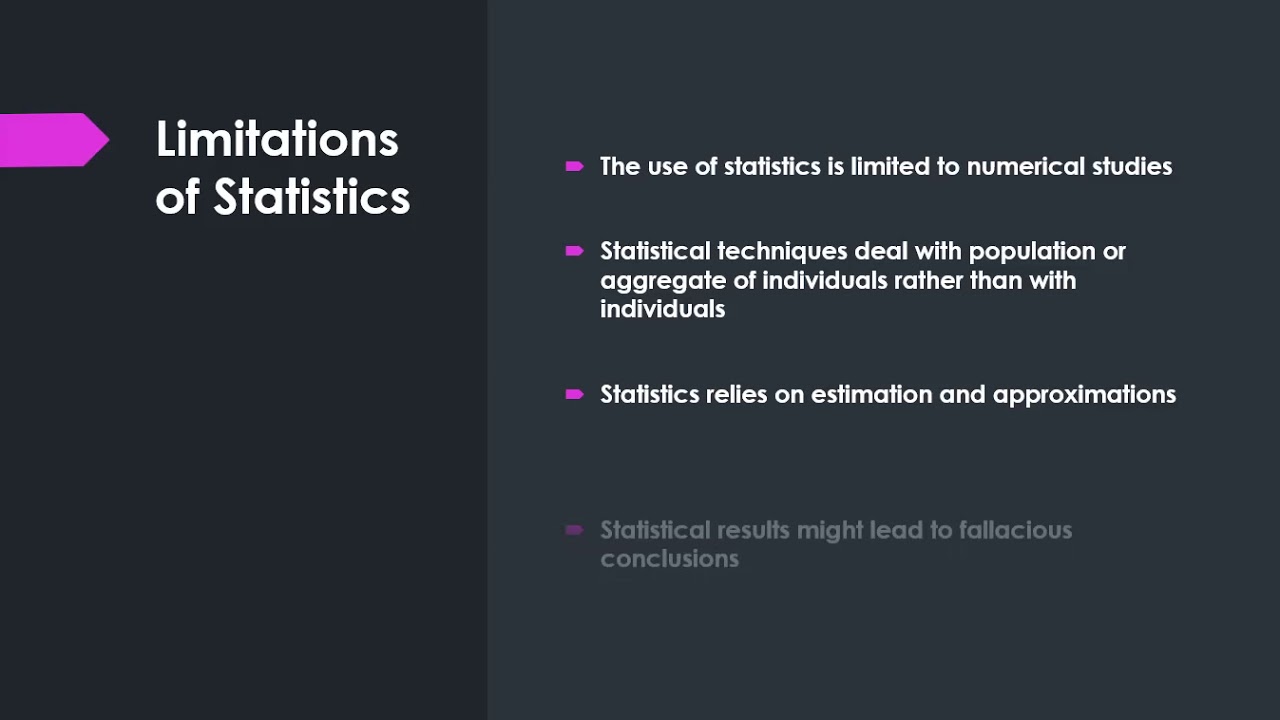 Limitation of Statistics - YouTube