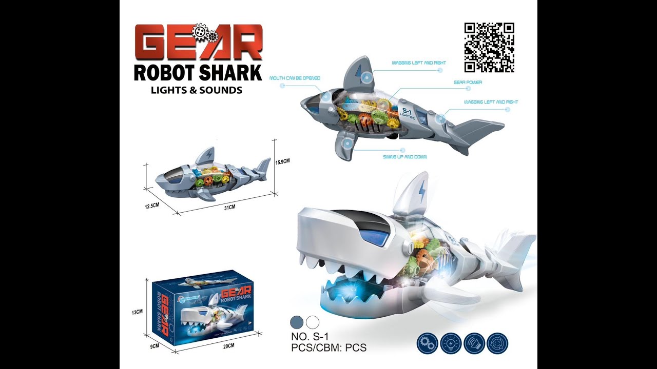 GEAR ROBOT SHARK - YouTube