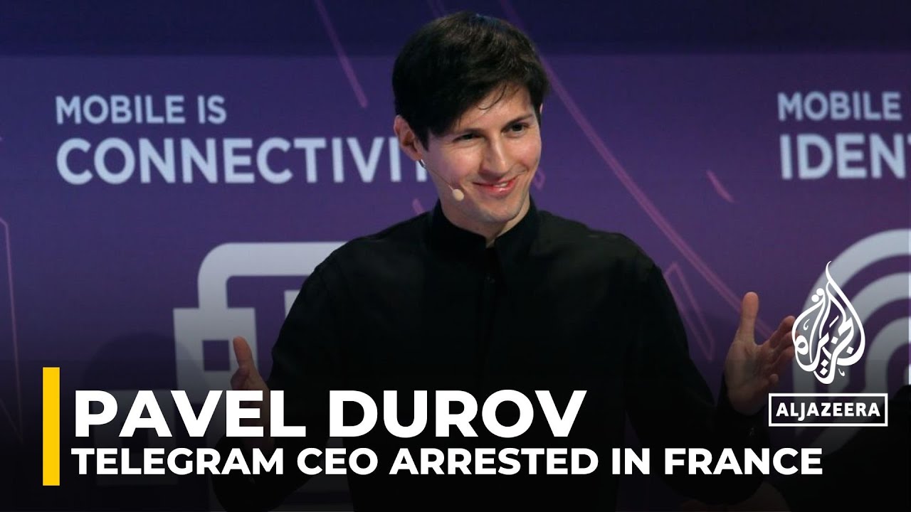 Telegram messaging app CEO Pavel Durov arrested in France - YouTube
