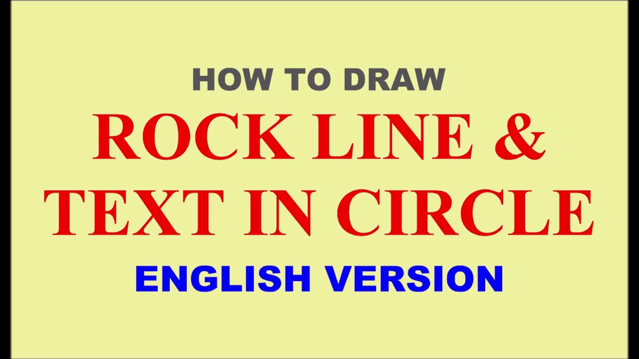 HOW TO DRAW ROCK LINE AND CIRCLE IN TEXT WITH AUTO LISP | AutoCAD - YouTube