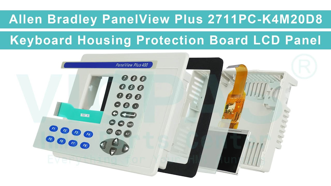PanelView Plus 6 400 Series 2711PC-K4M20D8 Keyboard Membrane Protection ...