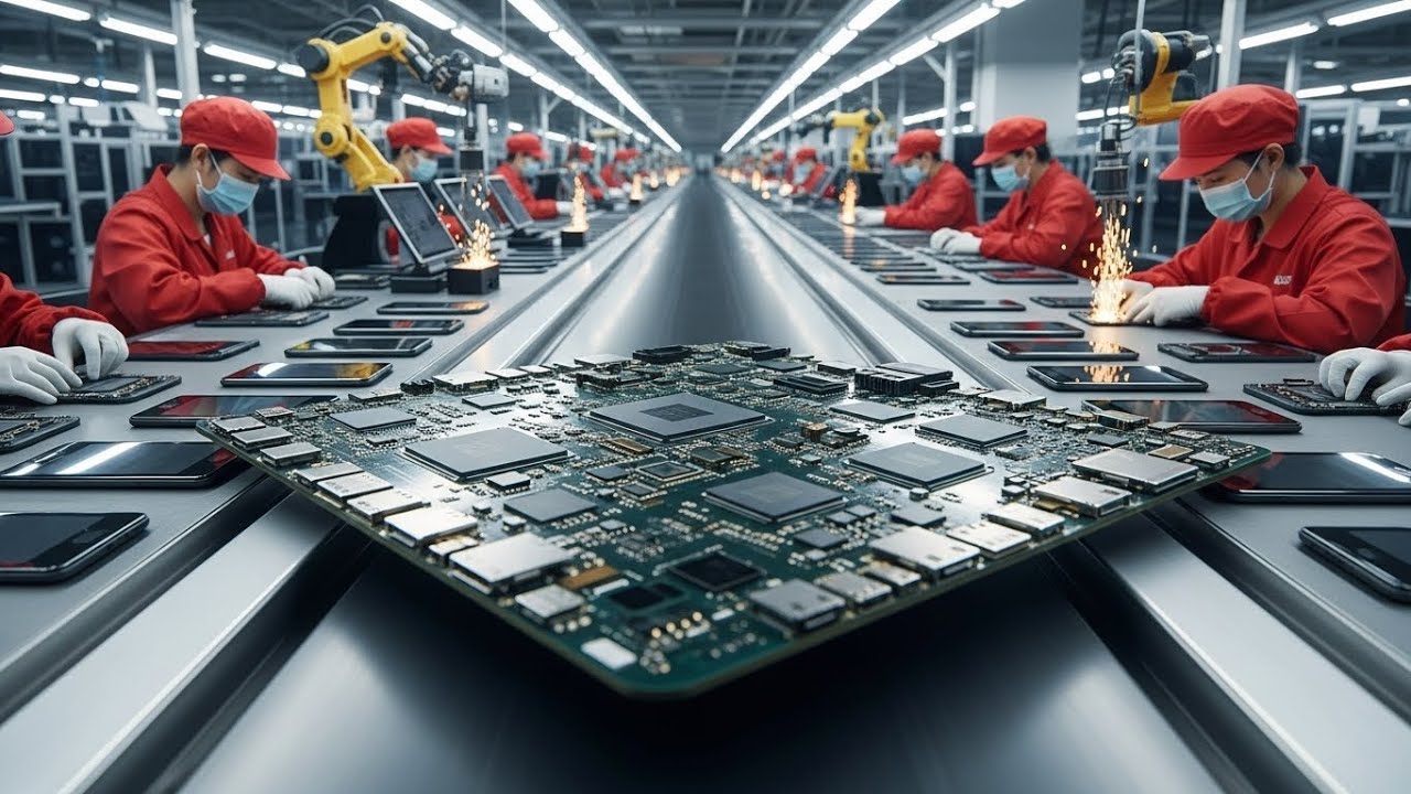 Inside Smartphone Assembly Line How Microchips and Metals Become ...