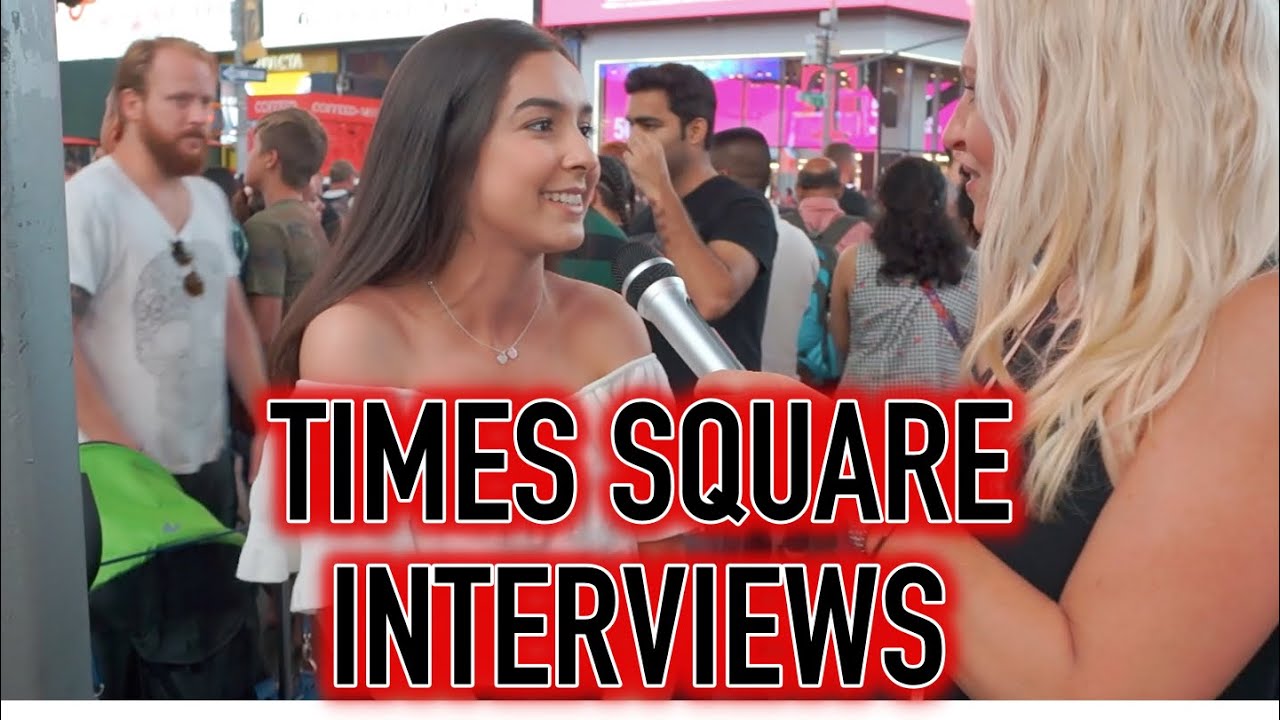 Times Square New York Random People Interviews - YouTube