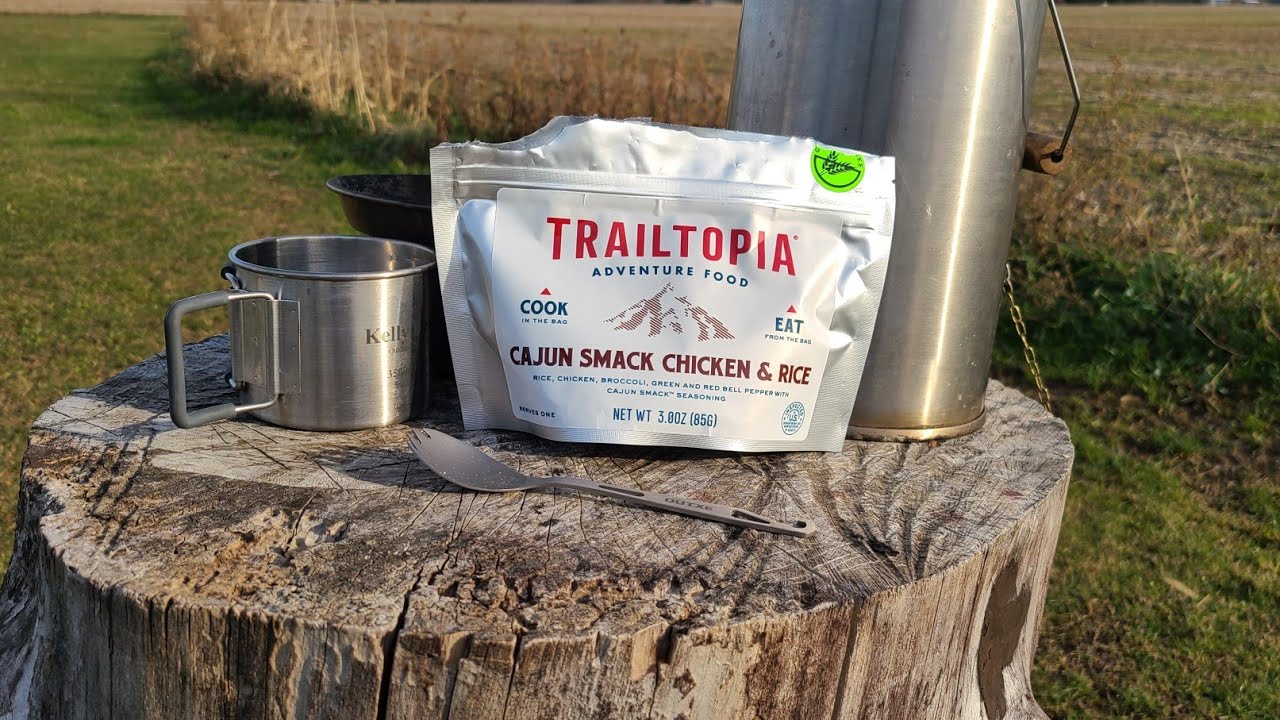 Backcountry Food Review Trailtopia Cajun Smack Chicken and Rice - YouTube