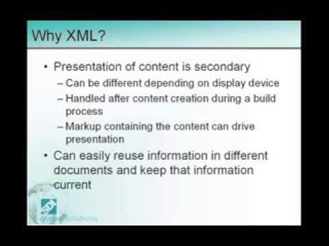 Y XML, Y Now, Y DITA [SF Bay Arbortext PTC User Meeting] - YouTube