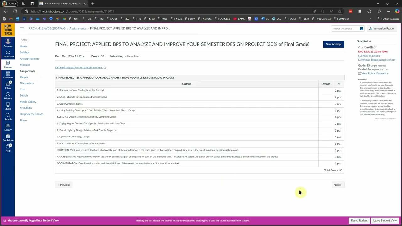 Viewing Comments in Canvas Assignment - YouTube