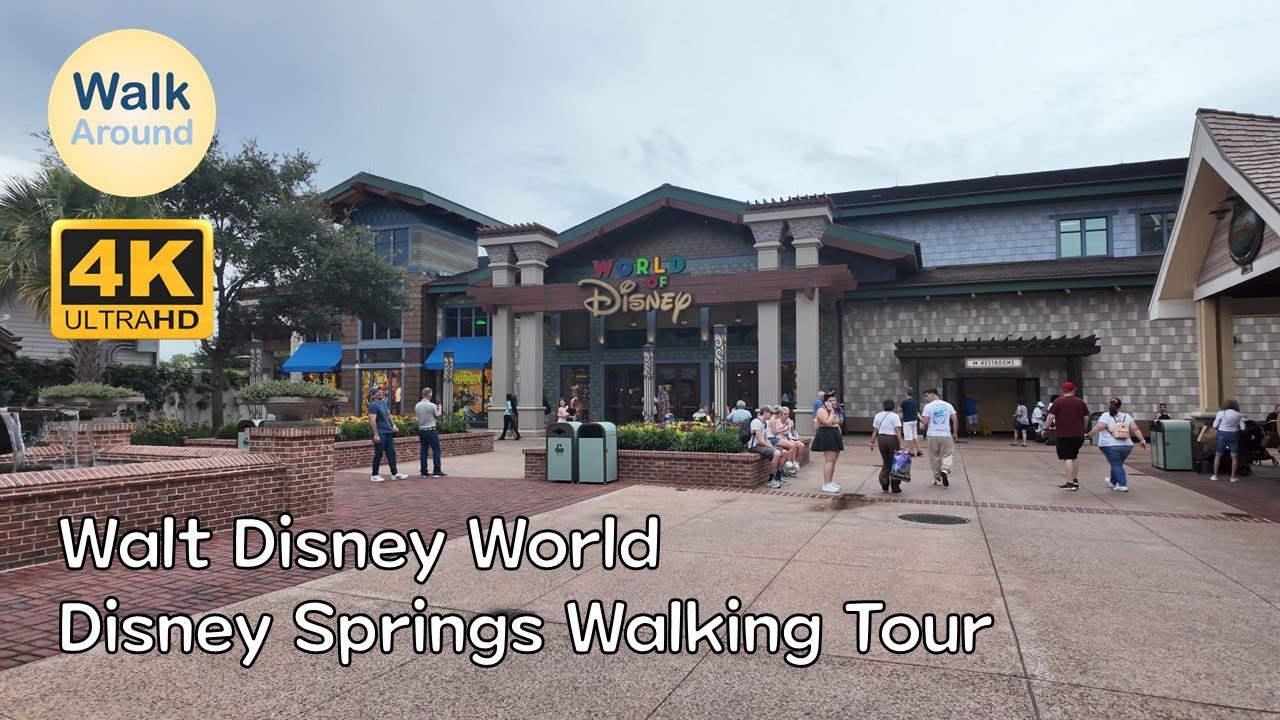 【4K60】 Walt Disney World Walking Tour - Disney Springs - YouTube