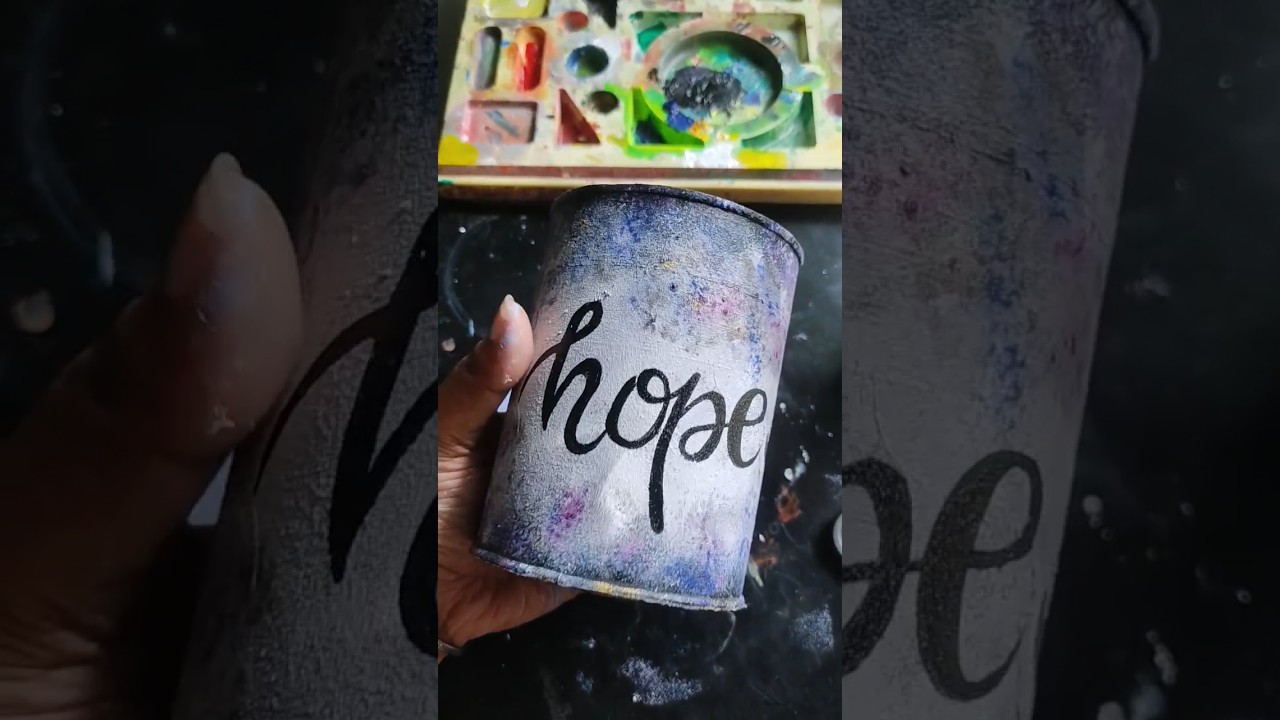 DIY Tin Can Painting @ParamitaKarmakarofficial - YouTube