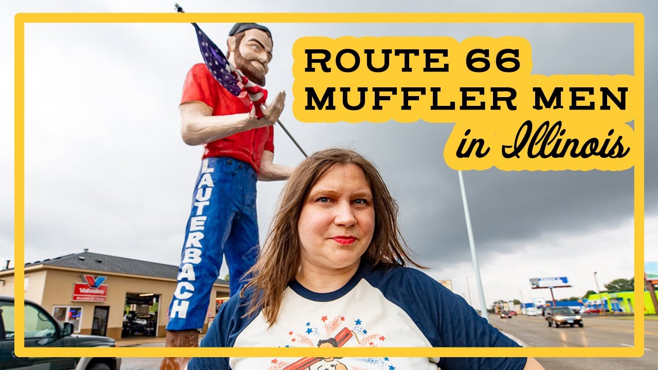 Route 66 Muffler Men in Illinois - Roadside Attractions - YouTube