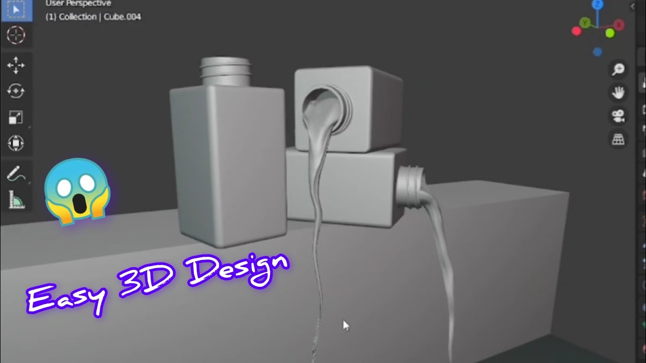 Easy 3d product design in blender | 3D blender tutorial - YouTube