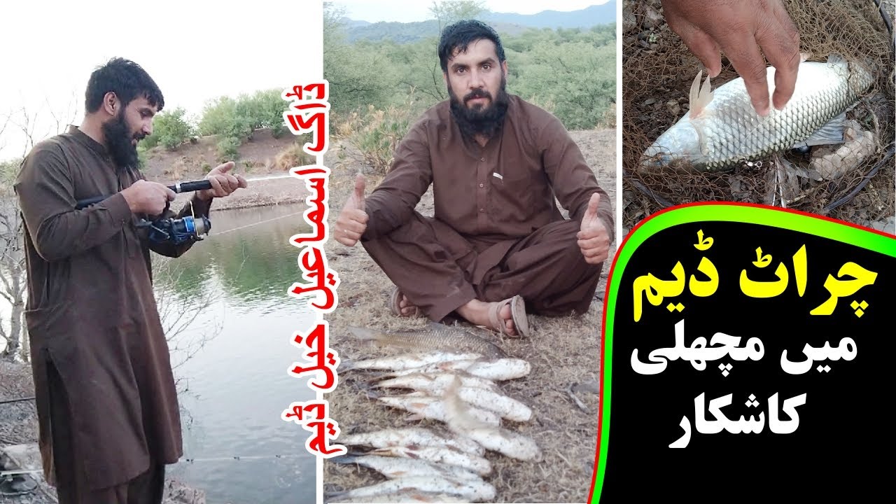Fishing in Cherat Dam Nowshera | Dag Ismail Khel Dam | Village Fish ...