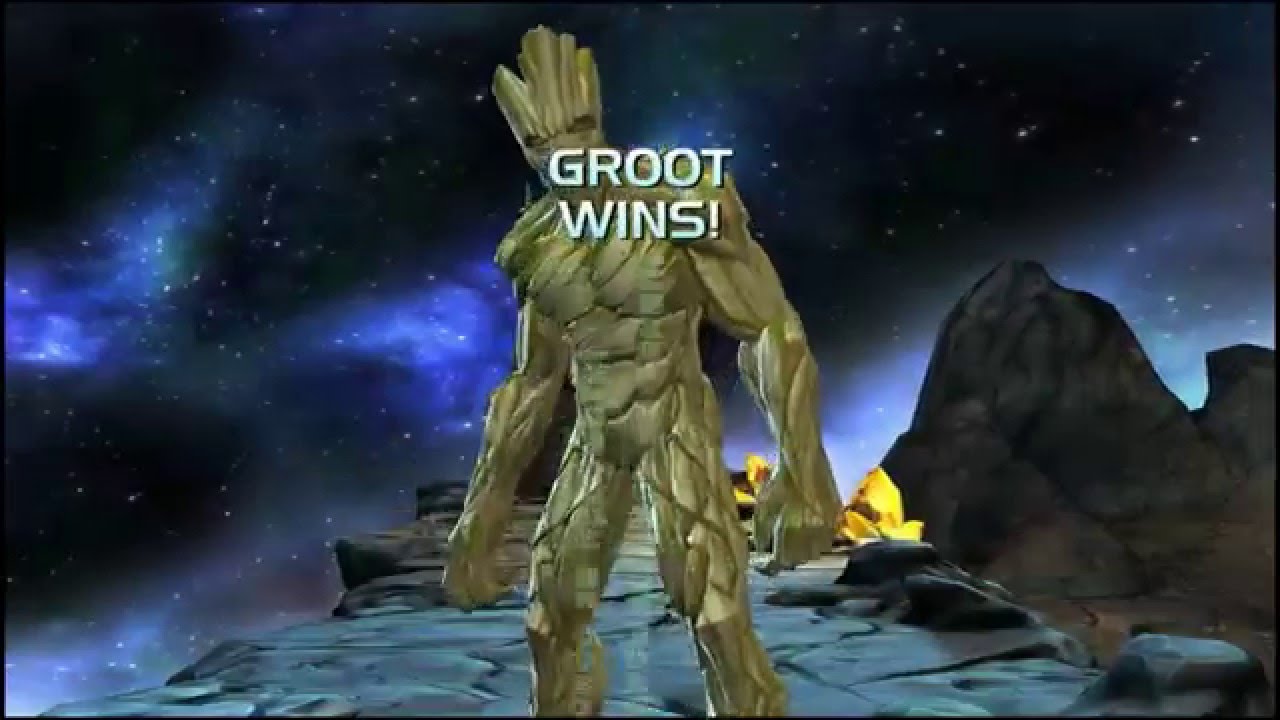 Marvel Contest of Champions Special attacks Groot`s - YouTube