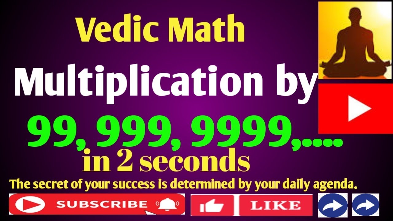 Multiplication by 99,999,999,..//How to multiply by Large numbers ...