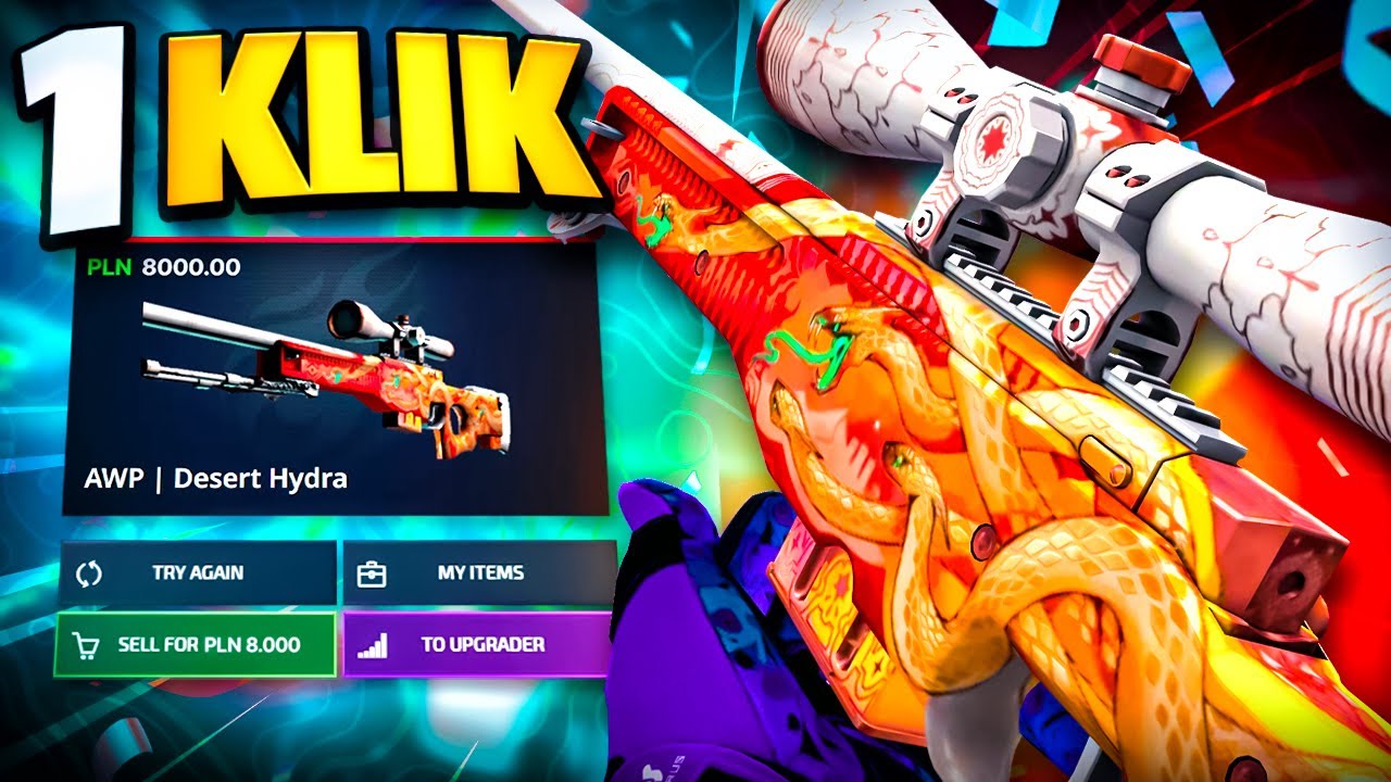 😱TRAFIŁEM AWP DESERT HYDRA i WYGRAŁEM BITWĘ na HELLCASE!🤑 [CS2 CASE ...