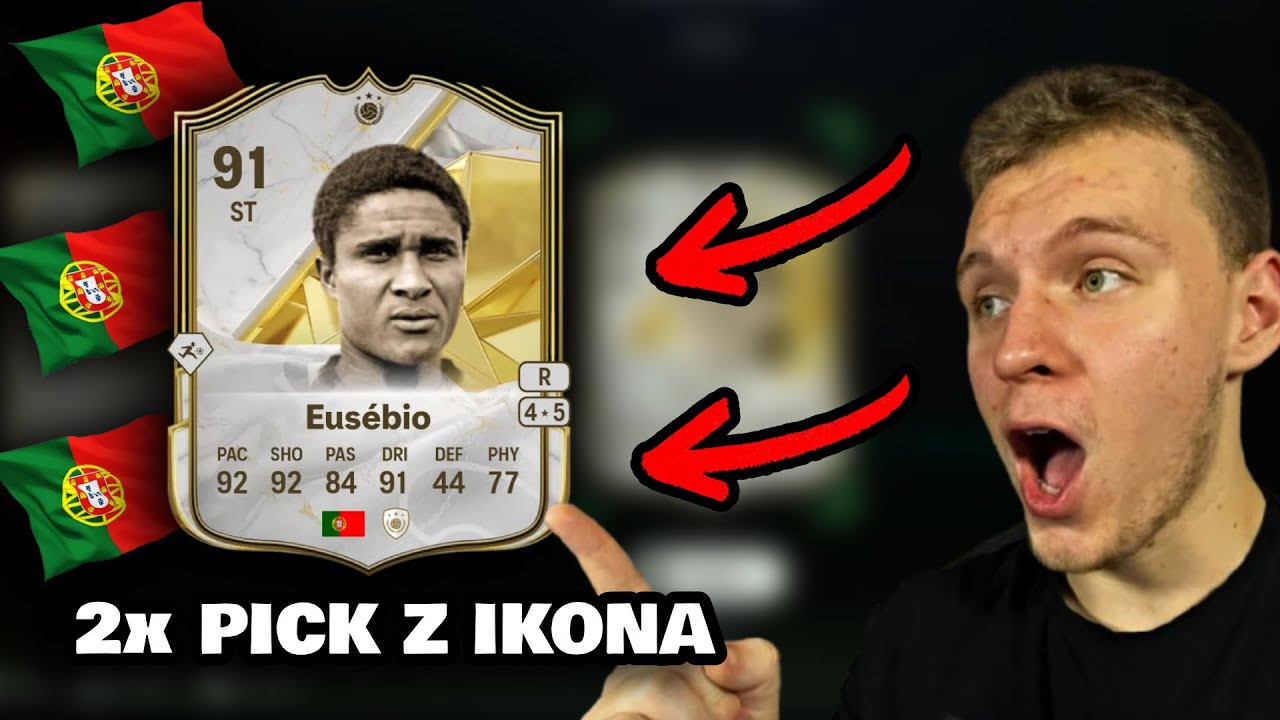 PRZETESTOWAŁEM EUSEBIO W FUT CHAMPIONS!!🤯🤯 I OTWORZYŁEM 2 PICKI Z IKONĄ ...