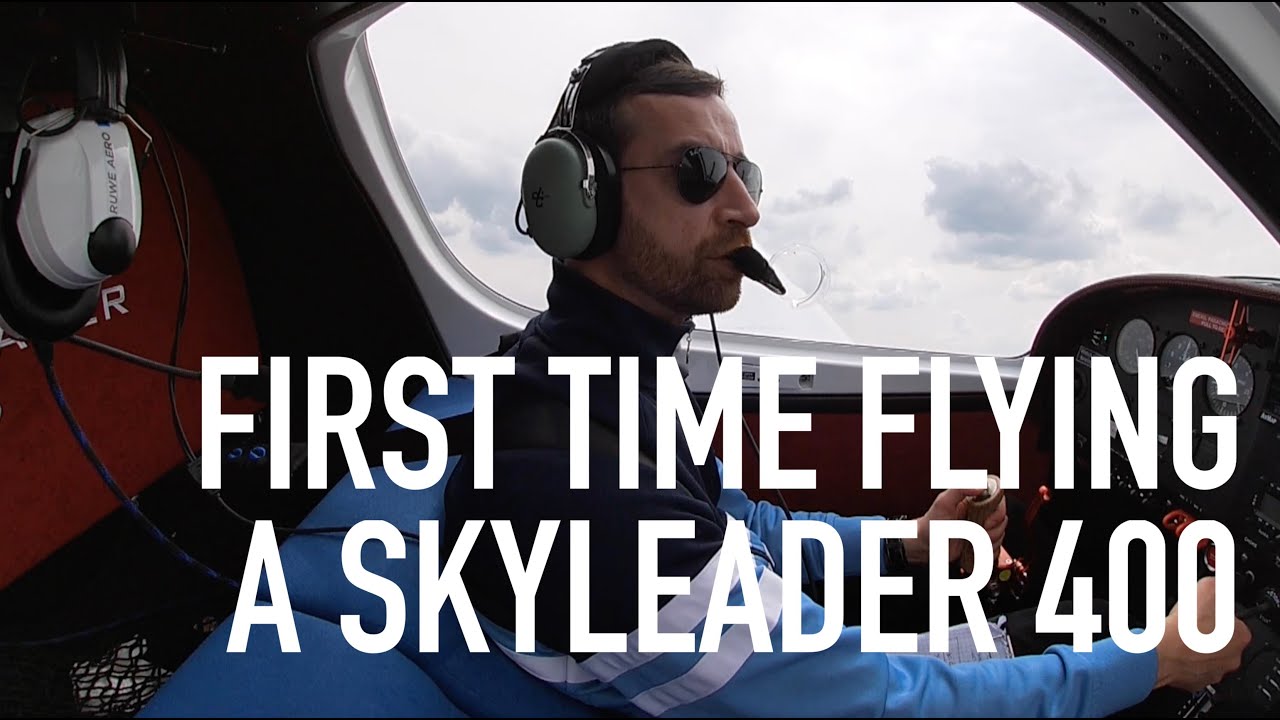 First Time Flying a Skyleader 400 Aircraft - YouTube