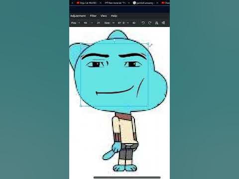 Day 3 of making non man face things in man face (gumball) #funny # ...