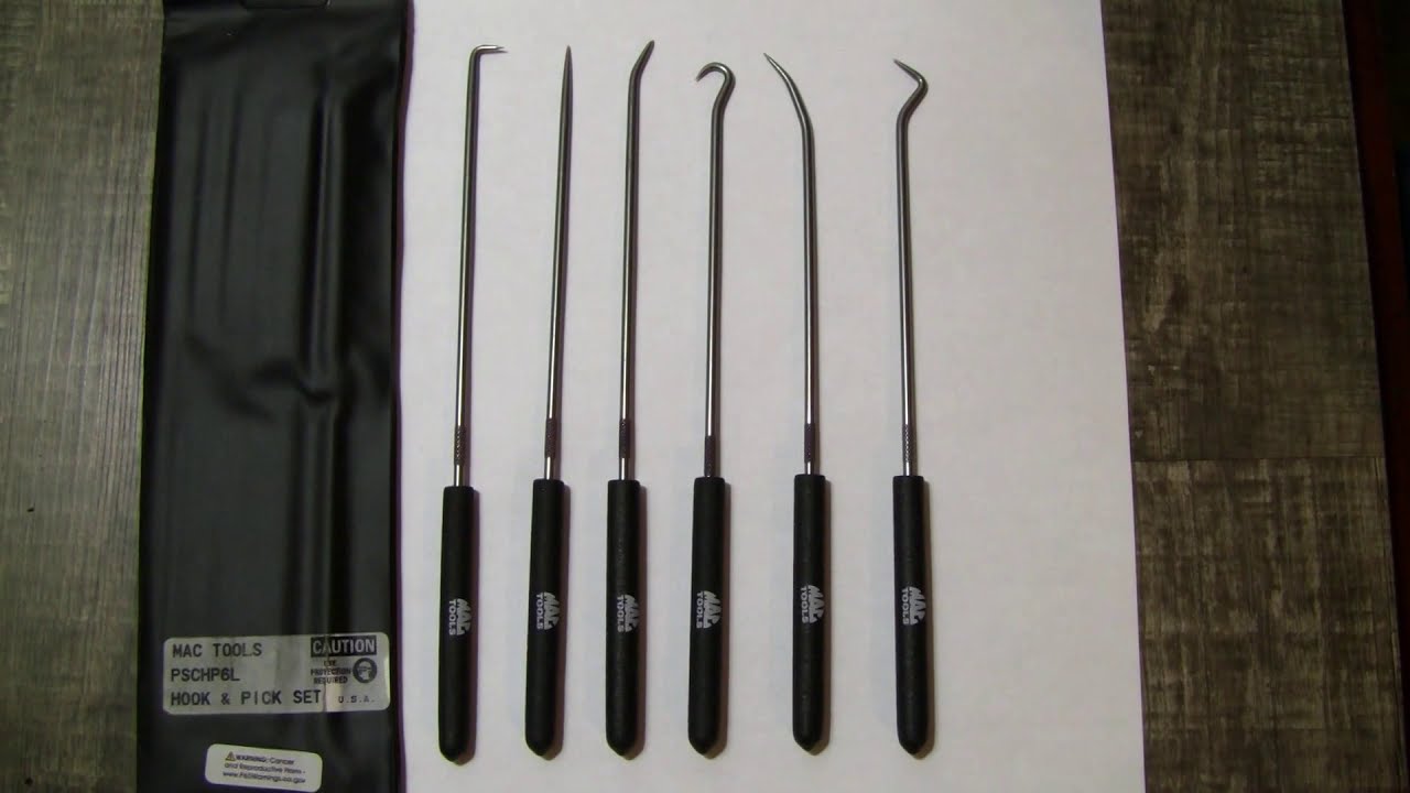 MAC 6 PC PICK SET MODEL PSCHP6L REVIEW!! - YouTube