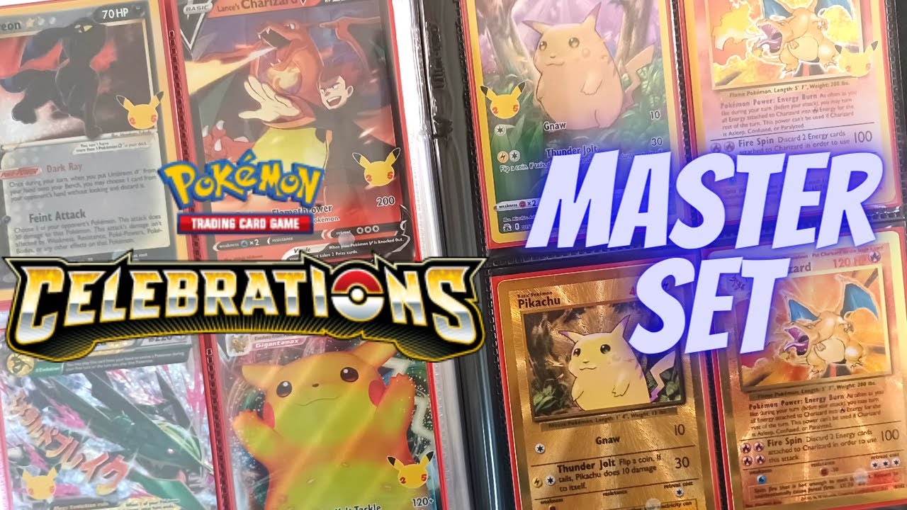 Celebrations pokemon master set - YouTube