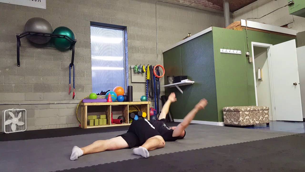 Side lying PNF stretch - YouTube