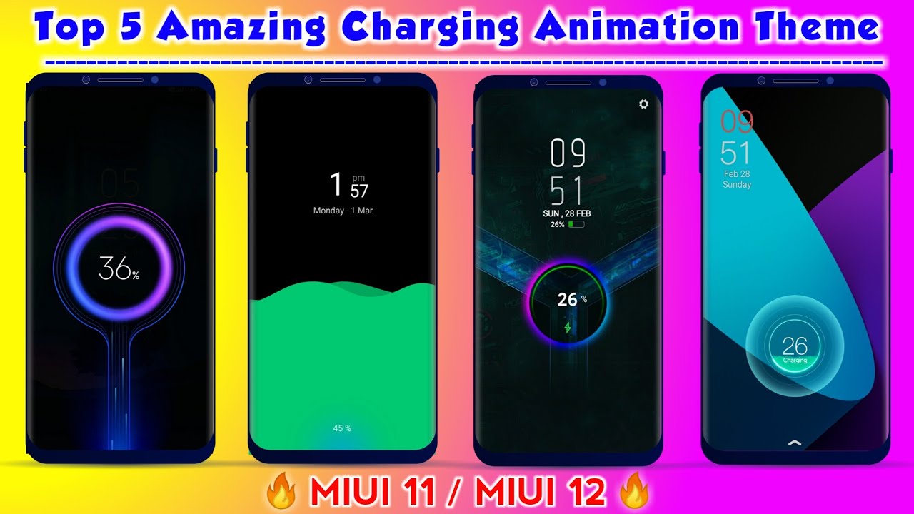 Top 5 Amazing Charging Animation Theme For Xiaomi Devices | Enable New ...