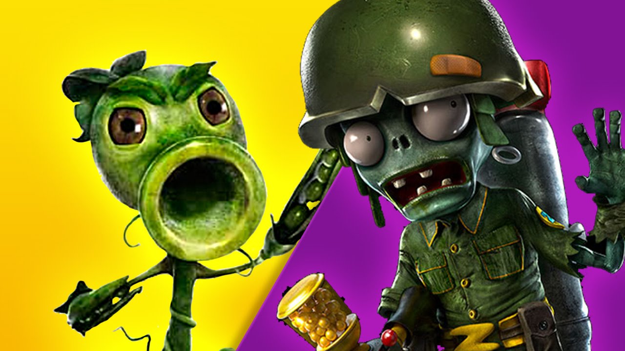 PVZ - Disparervilha & Soldado (Aquecimento Plants Vs Zombies Garden ...