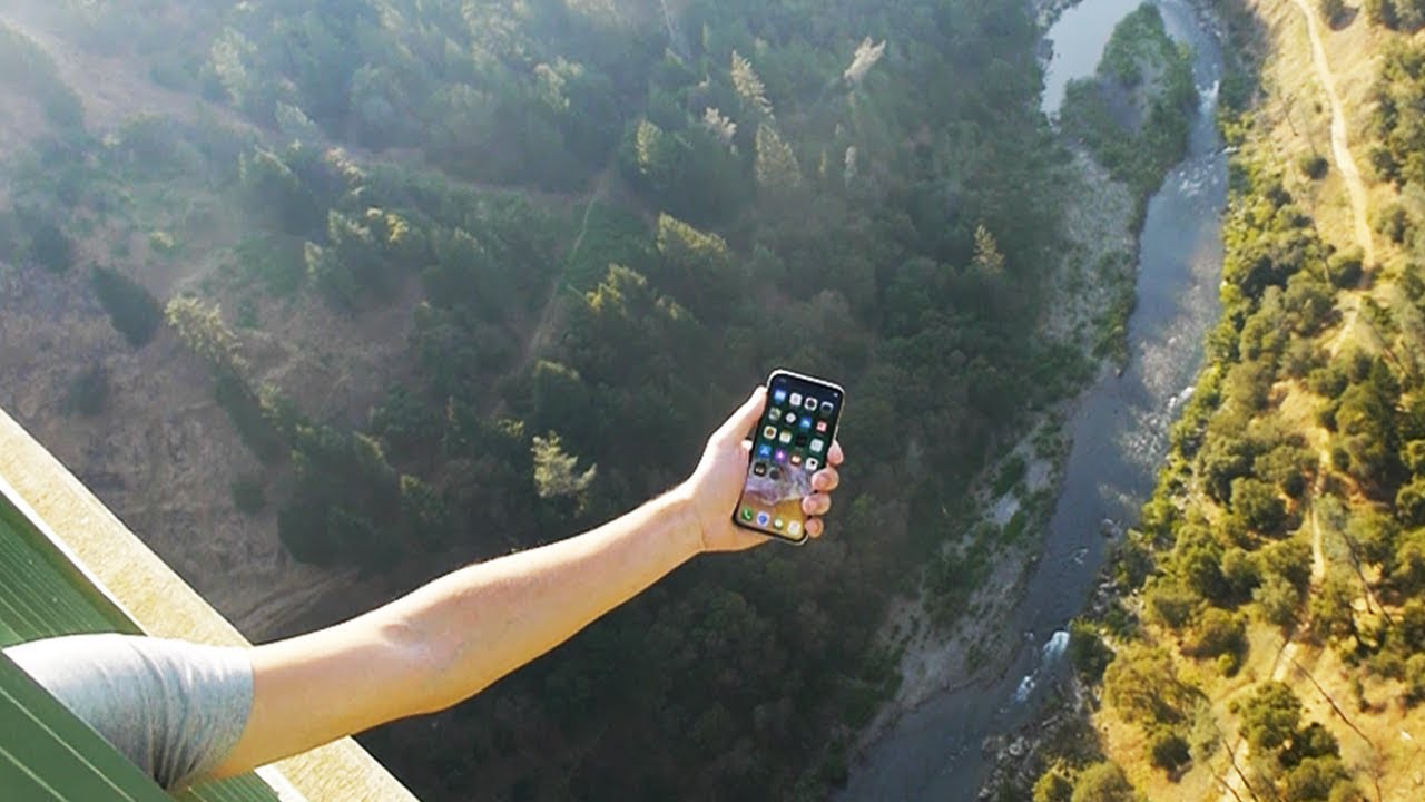iPhone X vs Tallest Bridge 1000 FT. Drop Test - What Will Happen? - YouTube