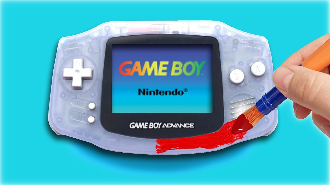 I Custom Paint My GAME BOY ADVANCE! - YouTube