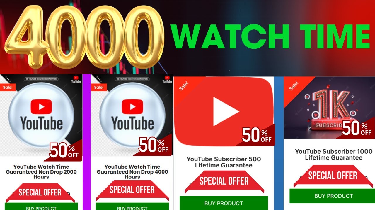 4000 watch time kaise complete kare | how to buy watch time | channel ...