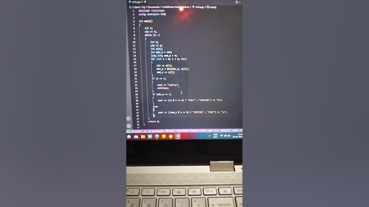 One Or All Codechef Contest Solution Codechef Starters 87 Youtube